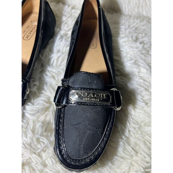 Coach | Shoes | Coach Felisha A234 Driving Signature Shoes 5b Black ...